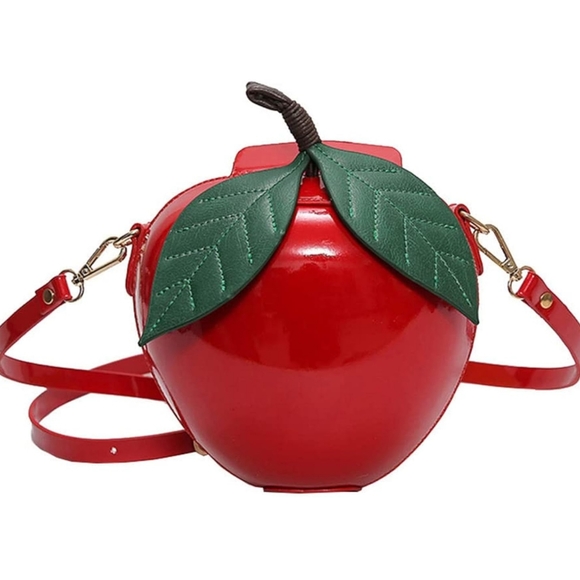 Bags | Fun Artsy Red Cherry Purse | Poshmark